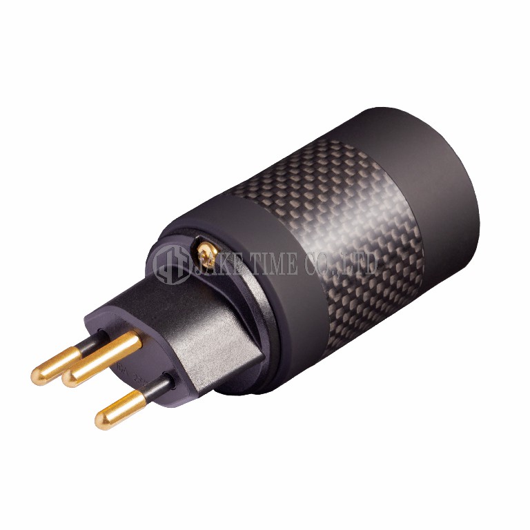 Audio Swiss Plug Type J Switzerland Power Plug Black, Carbon Shell ...